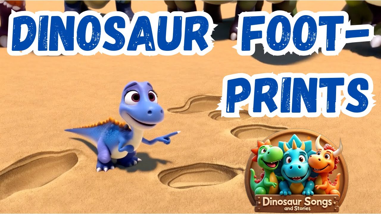 Dinosaur Footprints | Fun Dinosaur Song for Kids! - YouTube