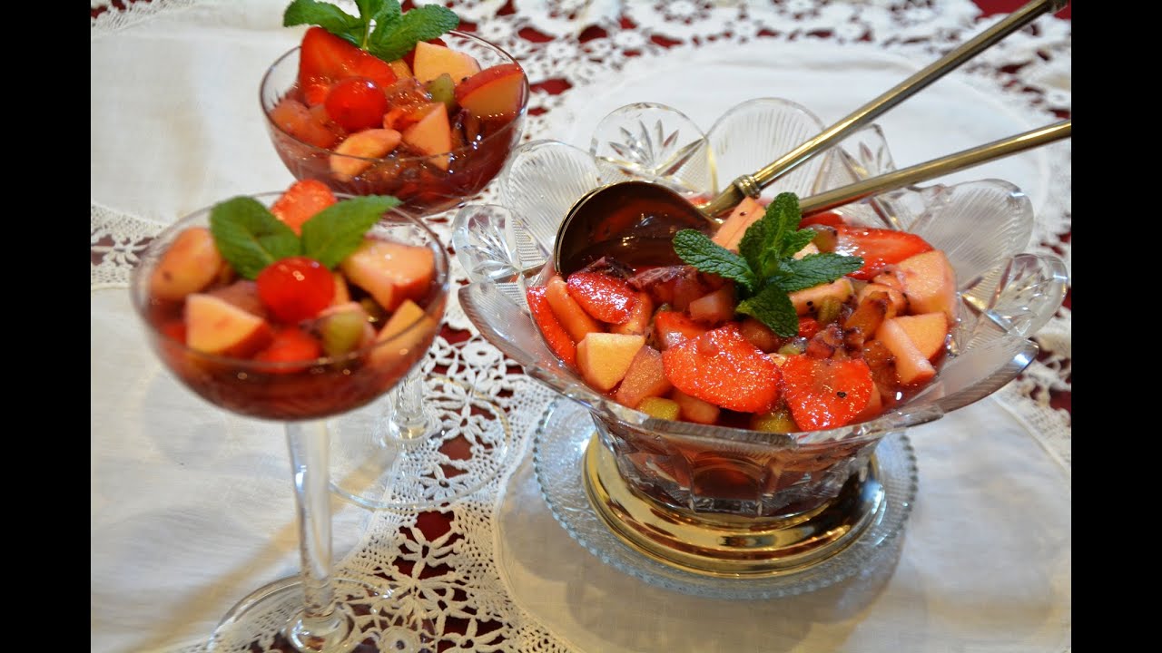 Macedonia de frutas. ¡El postre más saludable y rico! - YouTube