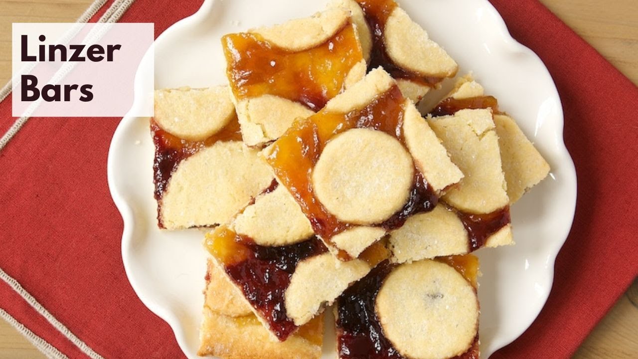 Linzer Bars | A Simple Twist on a Classic Cookie - YouTube