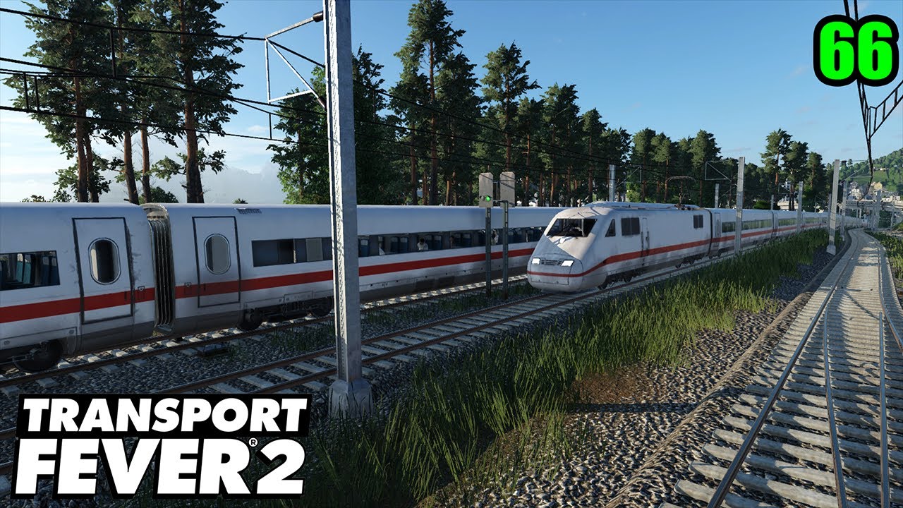 Train Traffic Jam! - Transport Fever 2 - YouTube