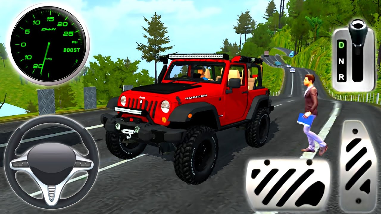 Jeep Wrangler Off Road Game | Jeep Wala Gadi Game#76 | Mute player Jeep ...