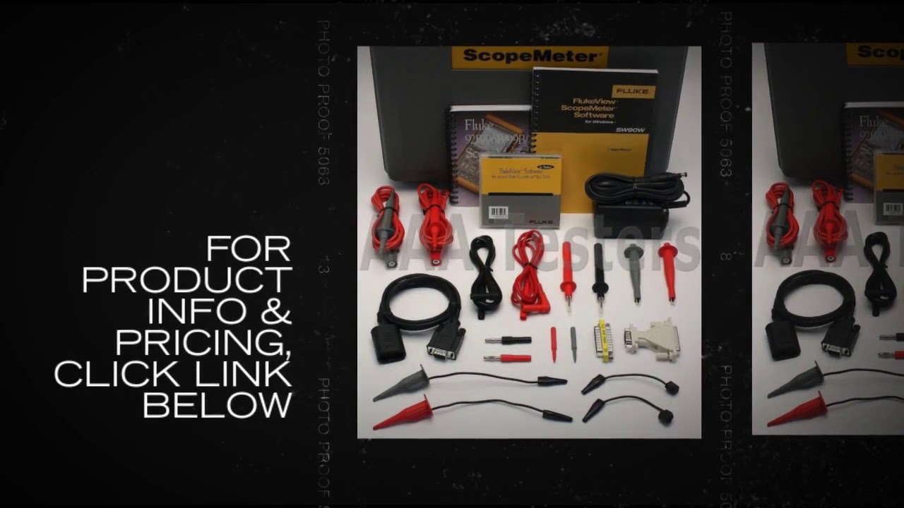 Fluke 105B ScopeMeter Series II 100MHz HandHeld Oscilloscope - YouTube