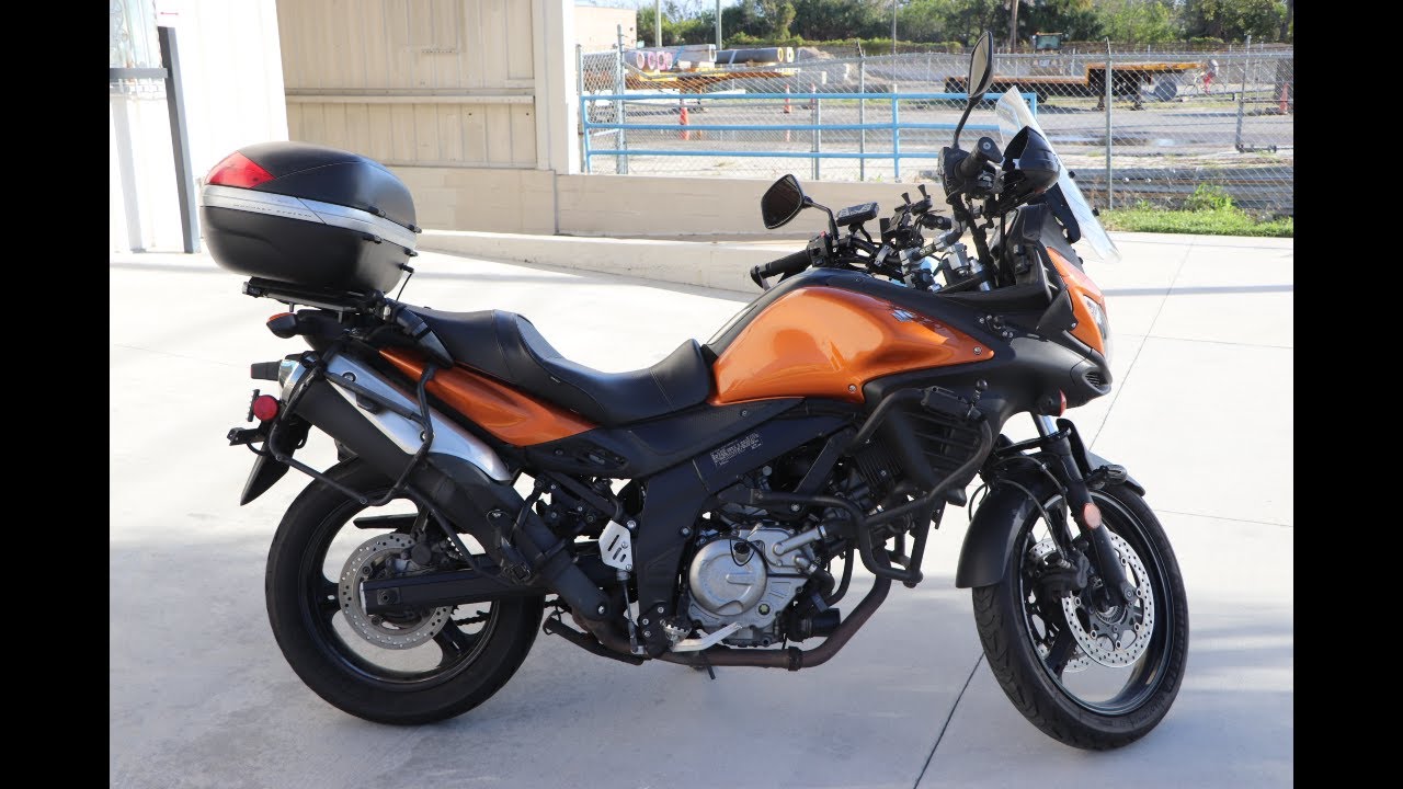 2012 Suzuki V-Strom DL 650 A (orange) 3005 Fallen Cycles - YouTube