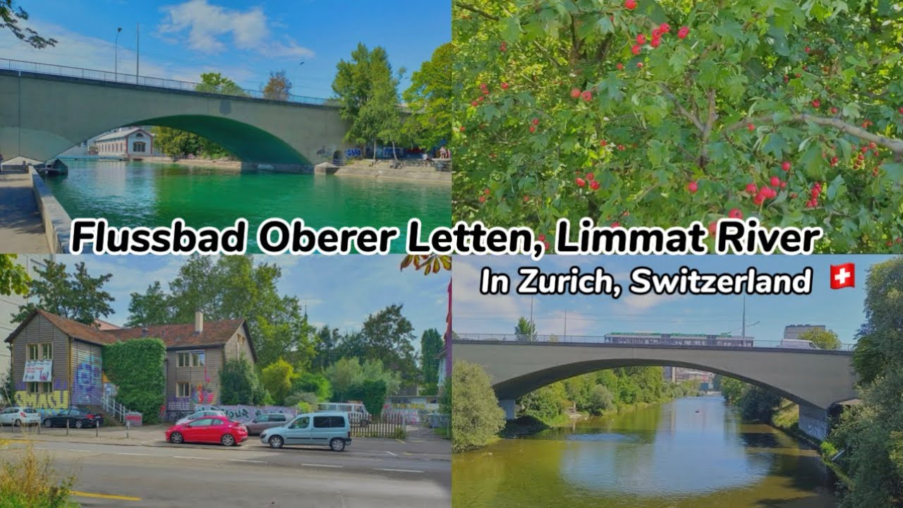 Flussbad Oberer Letten, Limmat River In Zurich Switzerland 🇨🇭 - YouTube