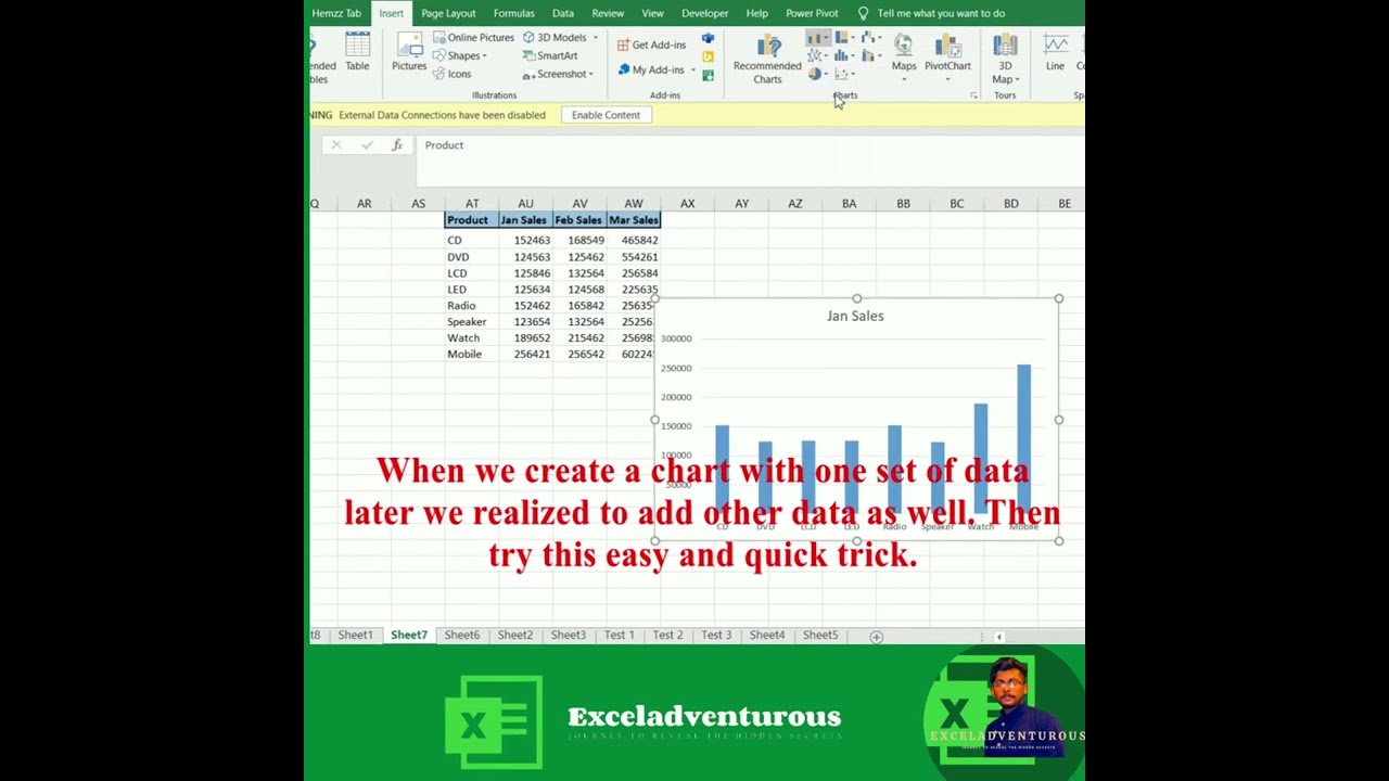 How To Add Additional Data In Chart In Excel YouTube How To Add Additional Data In Chart In Excel YouTube