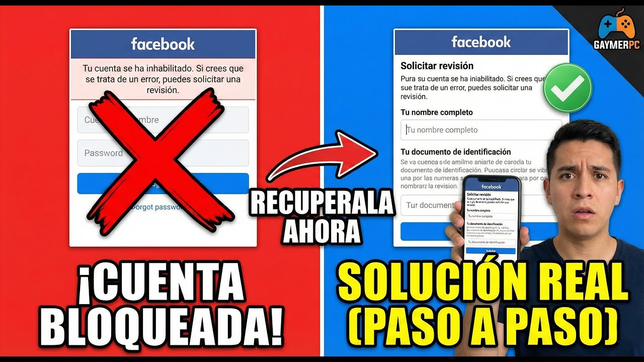 🚫 Cómo RECUPERAR una Cuenta de FACEBOOK INHABILITADA | ¿Funciona el ...