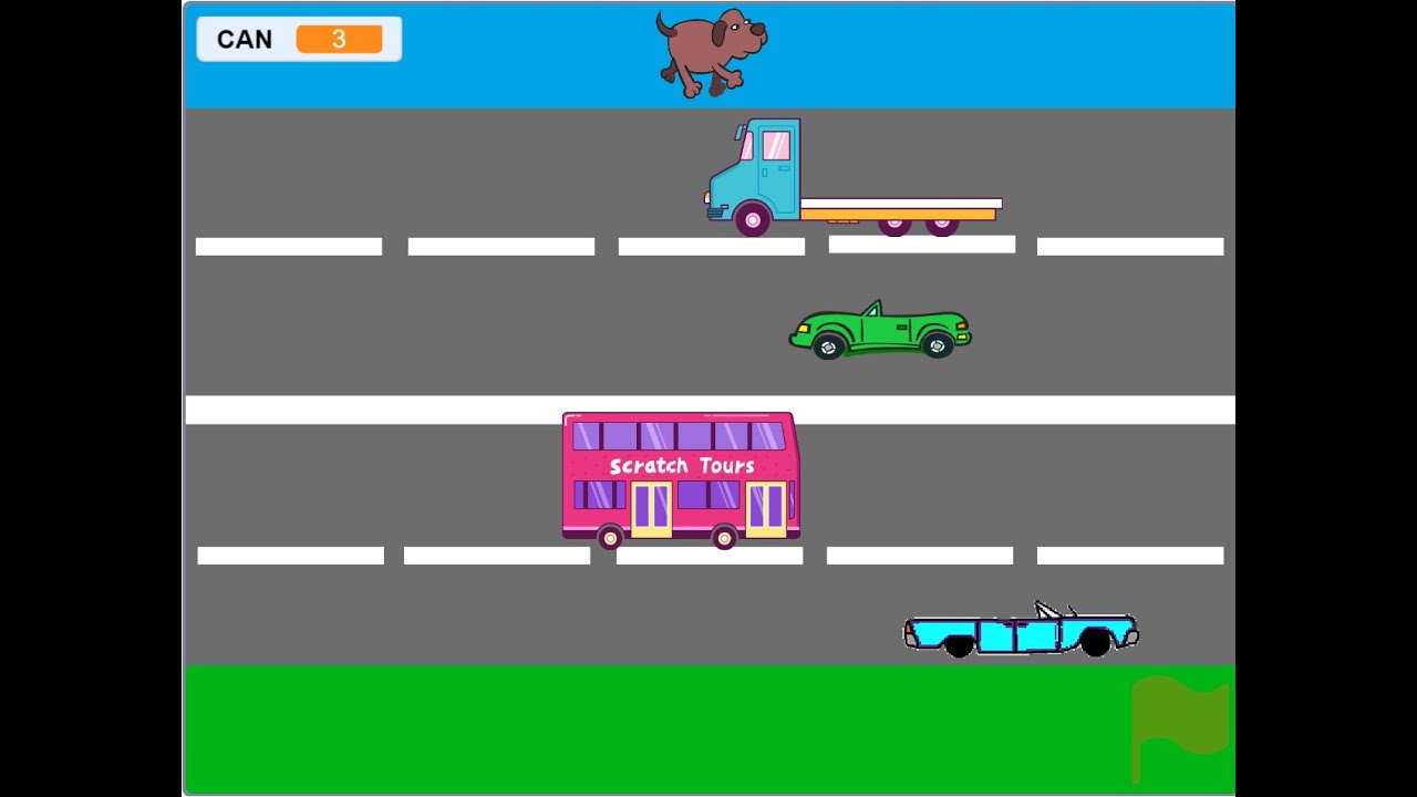 Scratch Karşıdan Karşıya Geçme Oyunu - YouTube