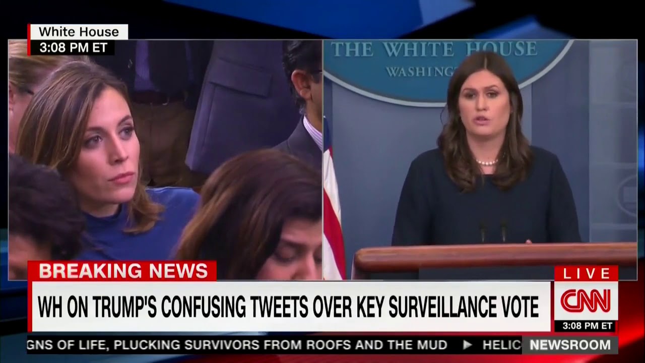 Hallie Jackson and Sarah Huckabee Sanders Go At It - YouTube