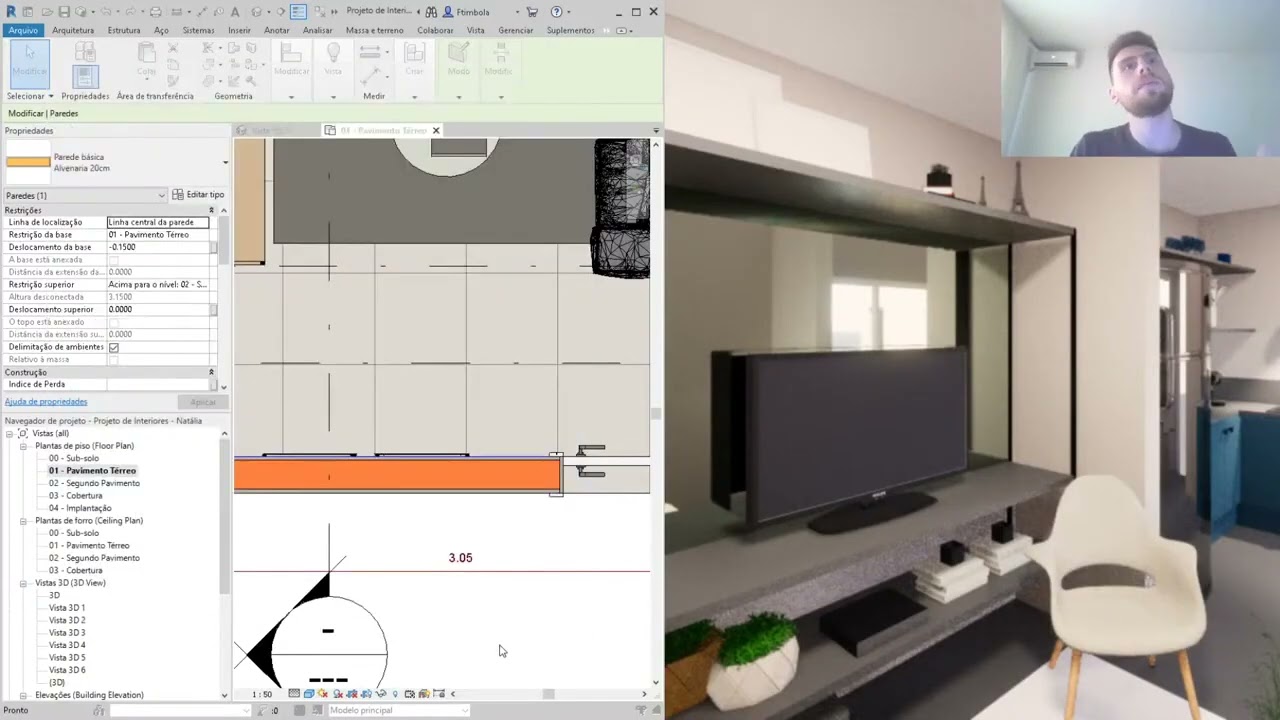 REVIT INTERIORES + UTILIZANDO O ENSCAPE PLUGIN 6 - YouTube