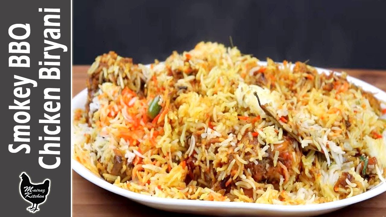 How to Make Smokey BBQ Chicken Biryani | Special BBQ Chicken Biryani ...