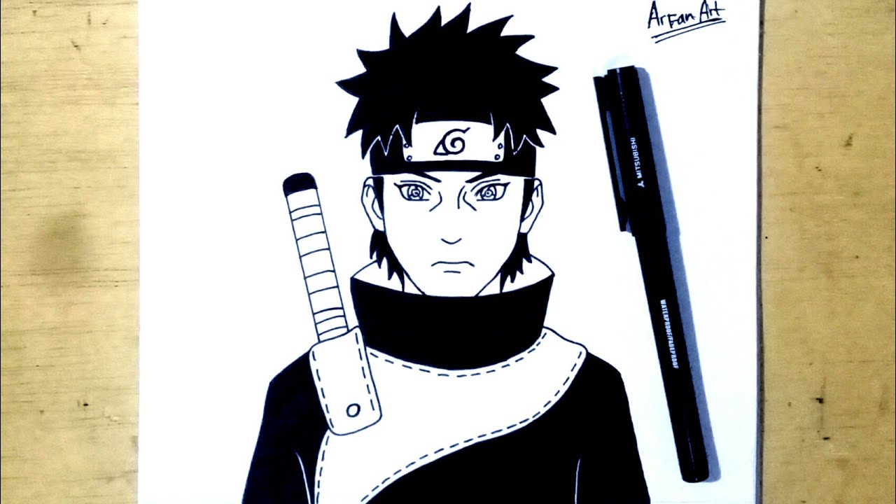 Drawing shisui uchiha naruto shippuden - YouTube