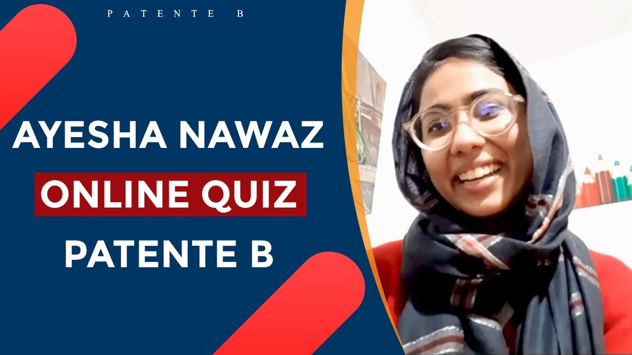 Ms. Ayesha Nawaz Online Quiz Patente B During Interview | Live test ...