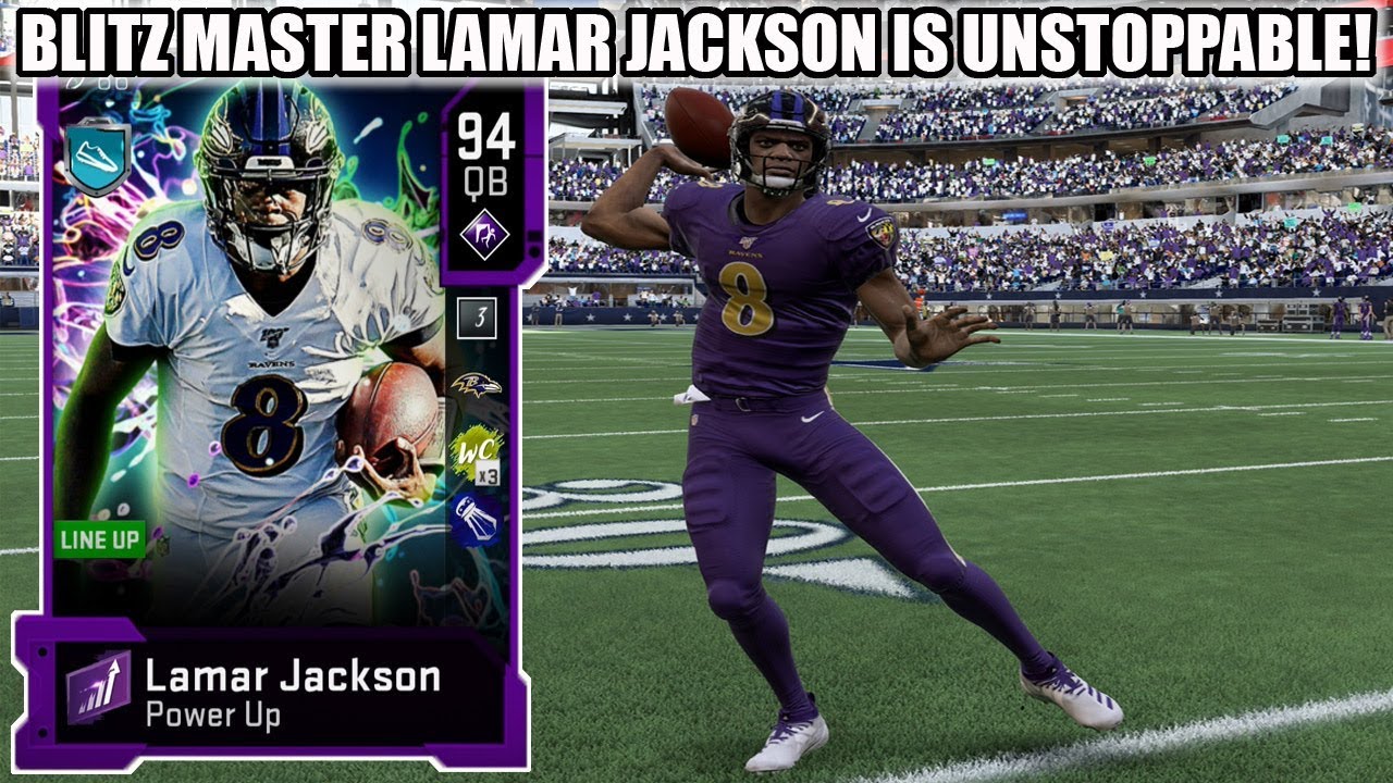 BLITZ MASTER LAMAR JACKSON IS UNSTOPPABLE! 93 LAMAR JACKSON GAMEPLAY ...