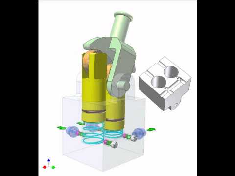 Hand piston pump 2 - YouTube