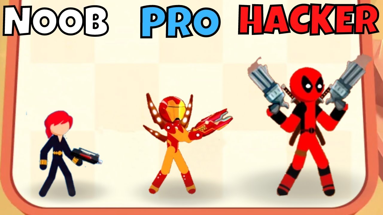 NOOB vs PRO vs HACKER in MERGE MASTER LEGEND STICKMAN - YouTube
