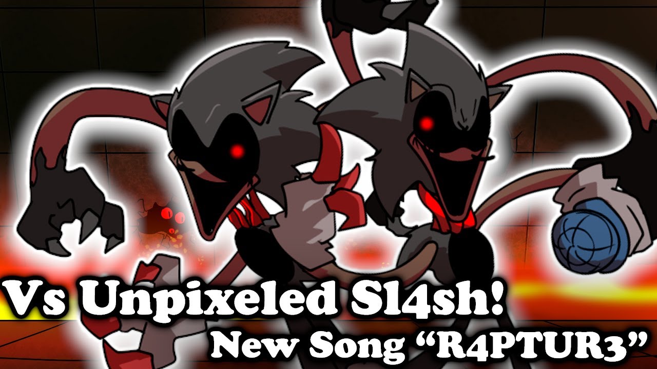 FNF | Vs. Playable Unpixeled Sl4sh! - New Song “R4PTUR3” | Mods/Hard ...
