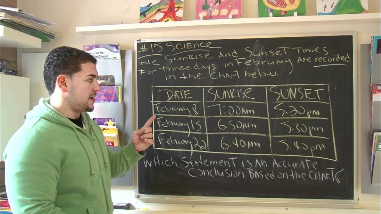 4th Grade New York State Science Test 15/30 - YouTube