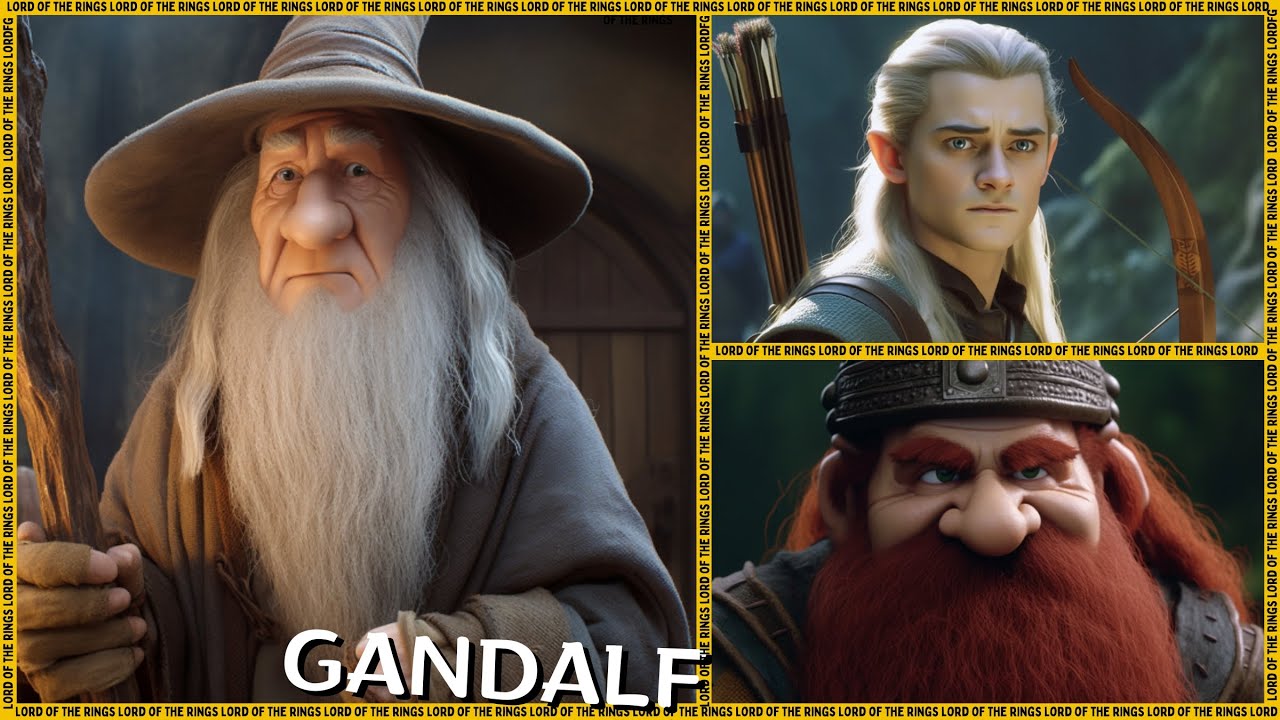 PIXAR version of The Lord of the Rings | created with Midjourney - YouTube