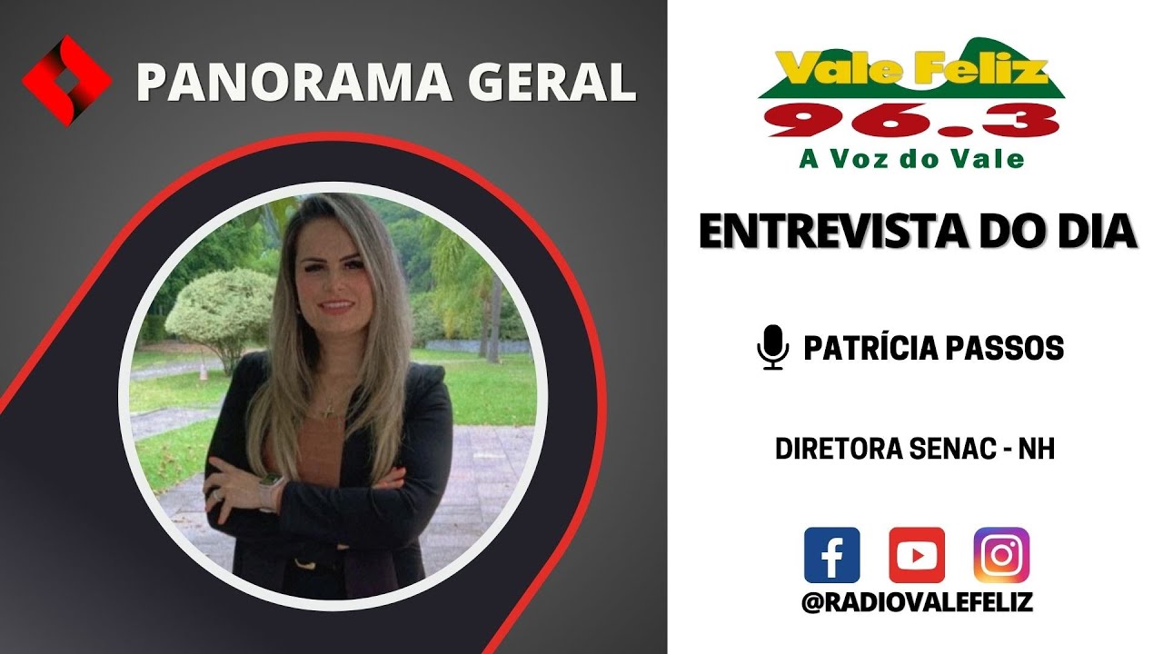 Entrevista do Dia - Patrícia Passos - @radiovalefeliz - YouTube
