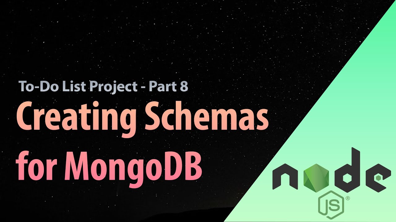 Creating User and Todo Schemas for MongoDb interaction | FreshTutorz ...