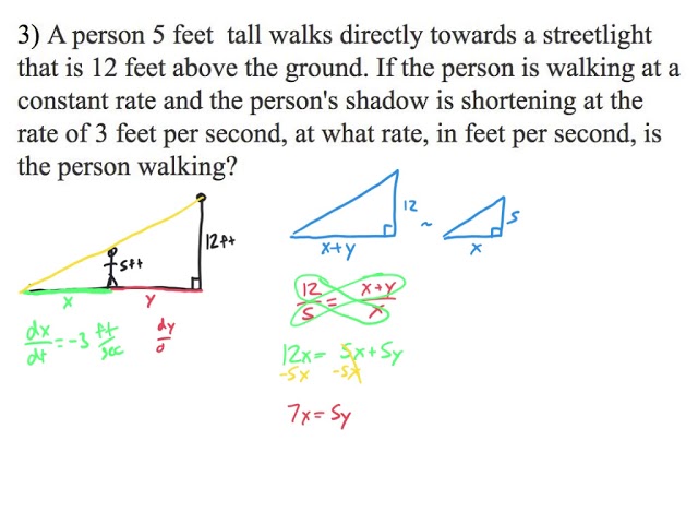 Calculus Related Rates Worksheet With Solutions COMPLETED Related