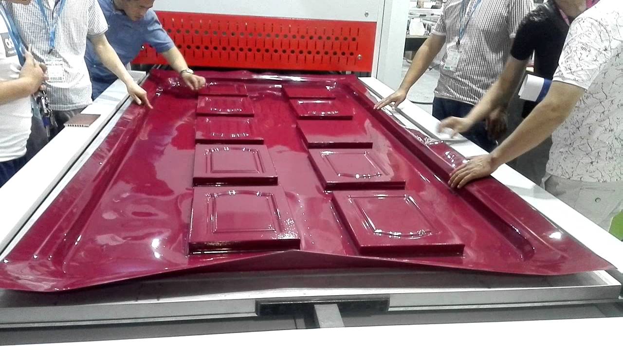 High glossy PVC Positive and negative pressure Vacuum membrane press ...