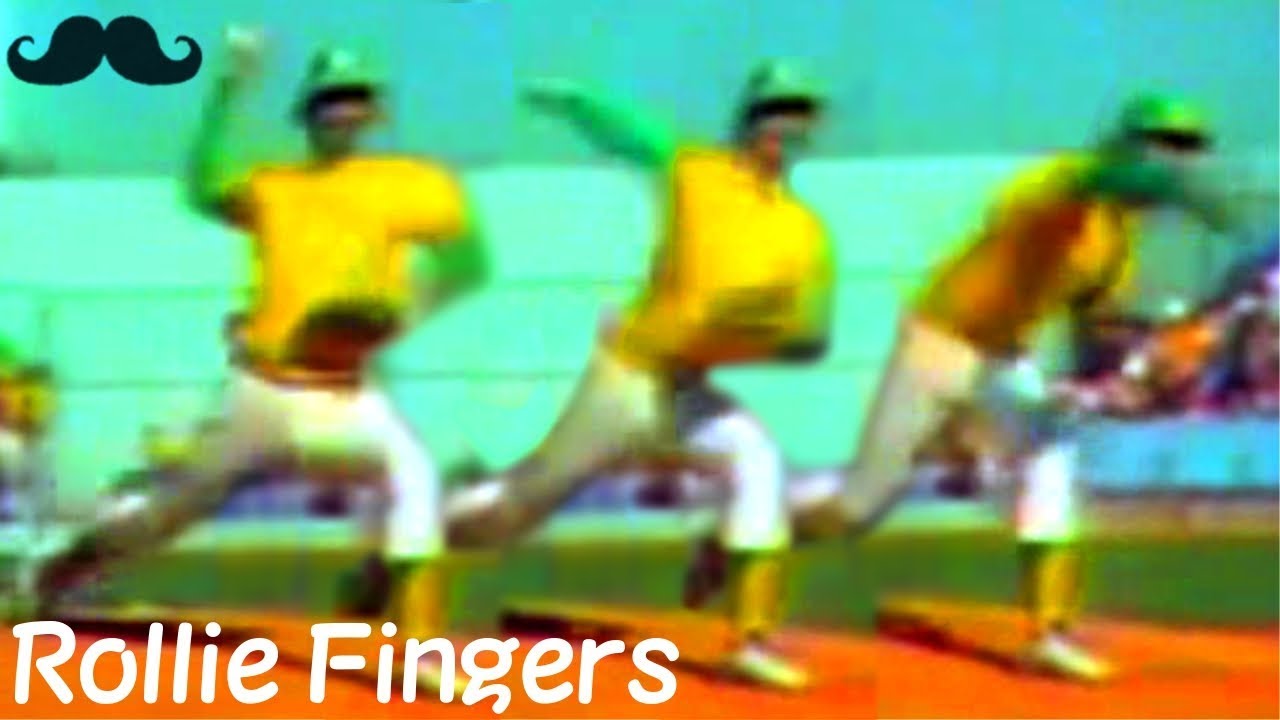 Rollie Fingers "stressless form, shoulder pushing & diagonal rolling ...