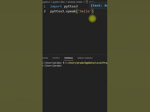 Amazing 💫 voice command-based 👌 AI (artificial intelligence) makes in python language using ...