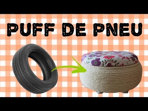 TUTORIAL: Como Fazer  Puff de Pneu! (ARTESANATO E DECORAÇÃO)