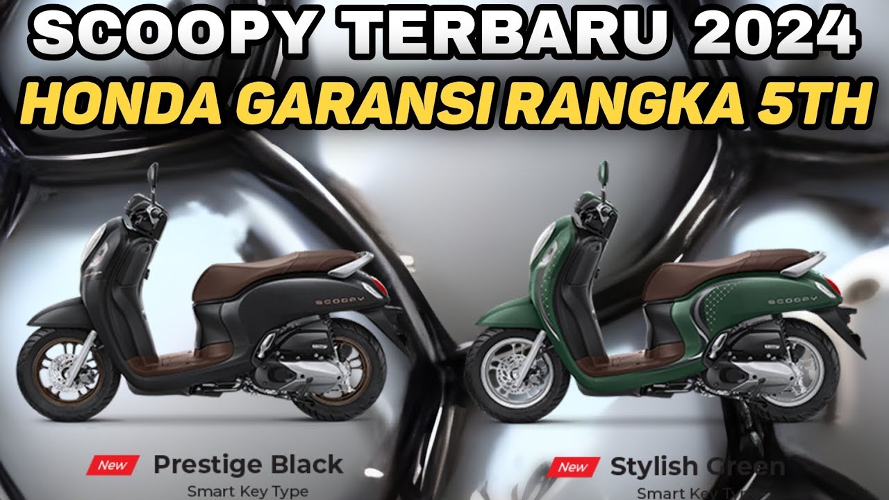 SCOOPY TERBARU 2024 🔥 RILIS DENGAN JAMINAN RANGKA ESAF 5th - YouTube