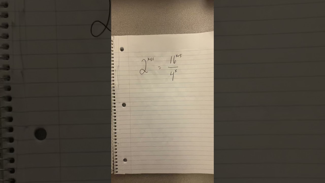 Solving Exponential Equations without Logs - YouTube