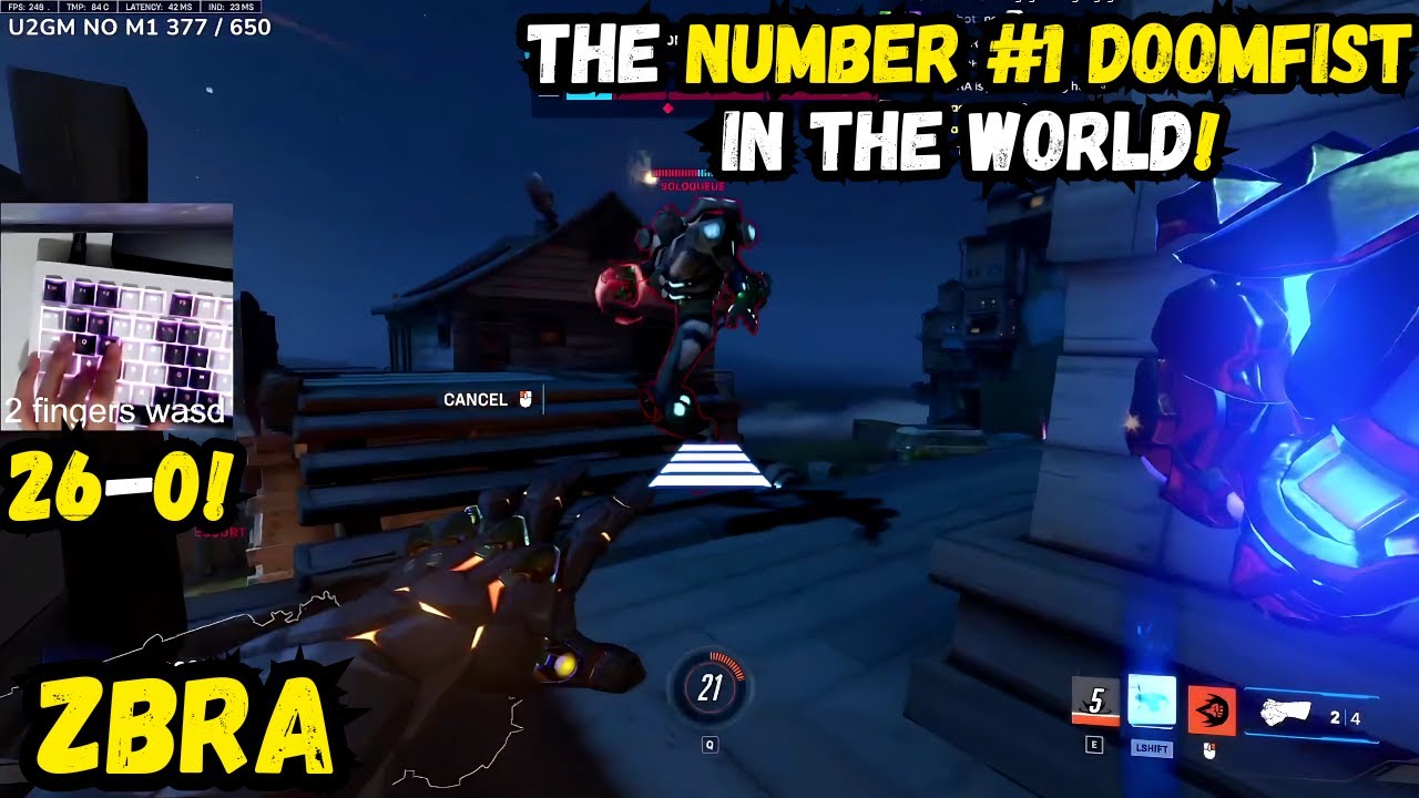 26-0! ZBRA - THE RANK 1 DOOMFIST! TOP 500 TANK OVERWATCH 2 SEASON 13 ...