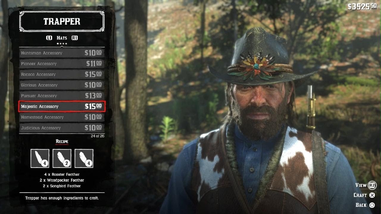 Rdr 2 Majestic Accessory - Hat - YouTube