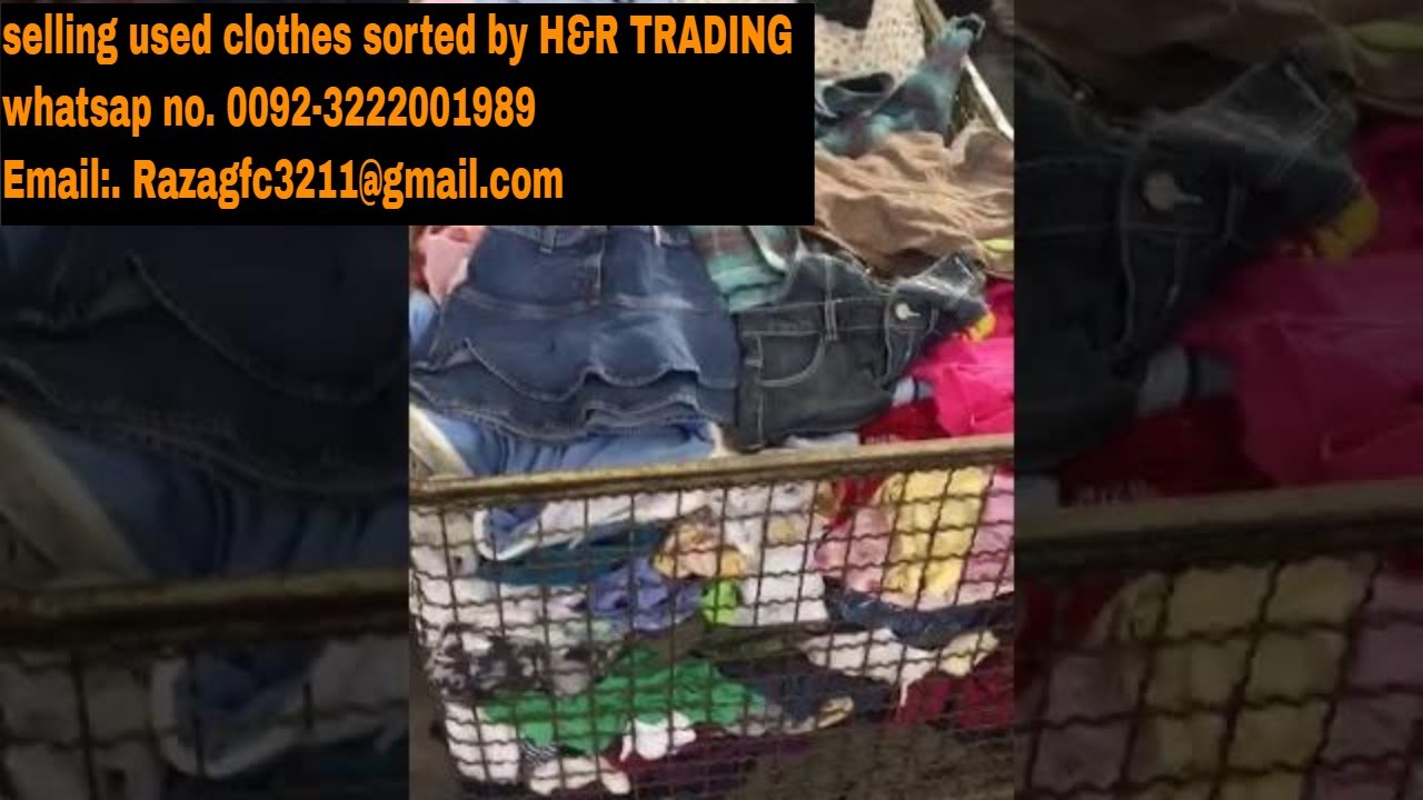 selling used clothing sorted by H&R TRADING - YouTube