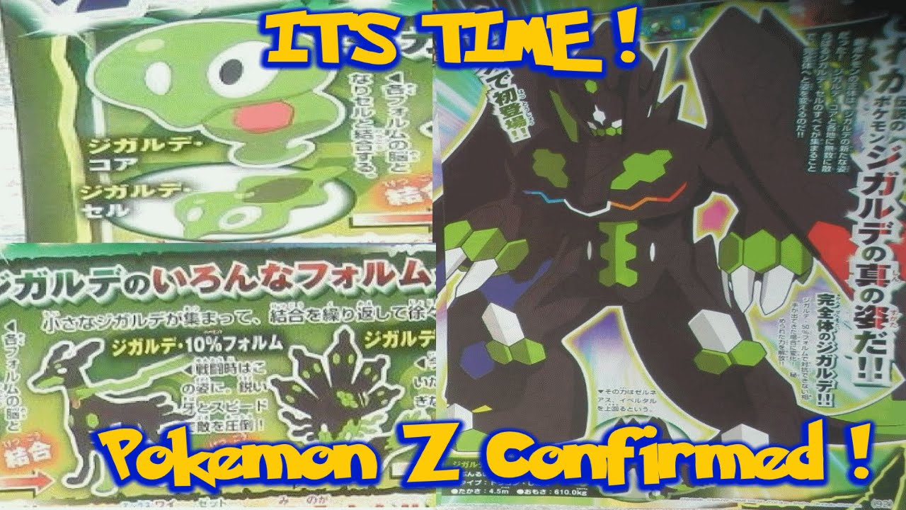 Pokemon Z Confirmed B O Y Z! Zygarde Get's 5 FORMES! Ash Greninja ...