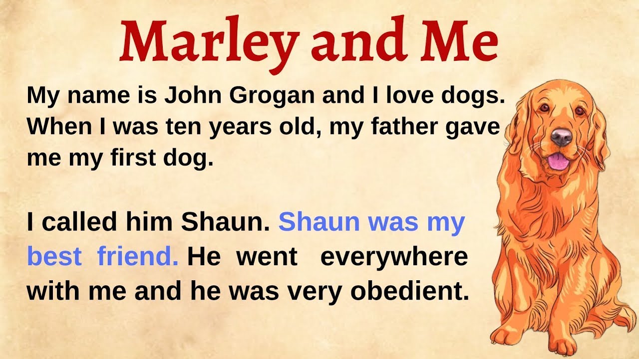 Marley and Me ⭐ Level 1 ⭐ Learn English Through Story • Listening ...