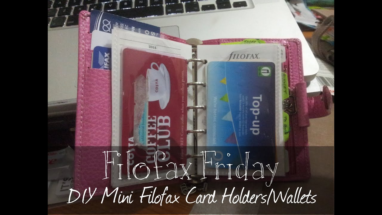 Creative Quickie | Filofax Friday - DIY Mini Filofax Card Holders ...