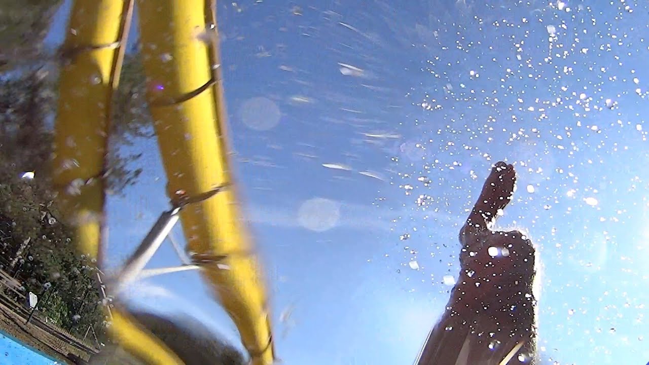 Black Cannon Water Slide at Aqualuna Terme Olimia - YouTube