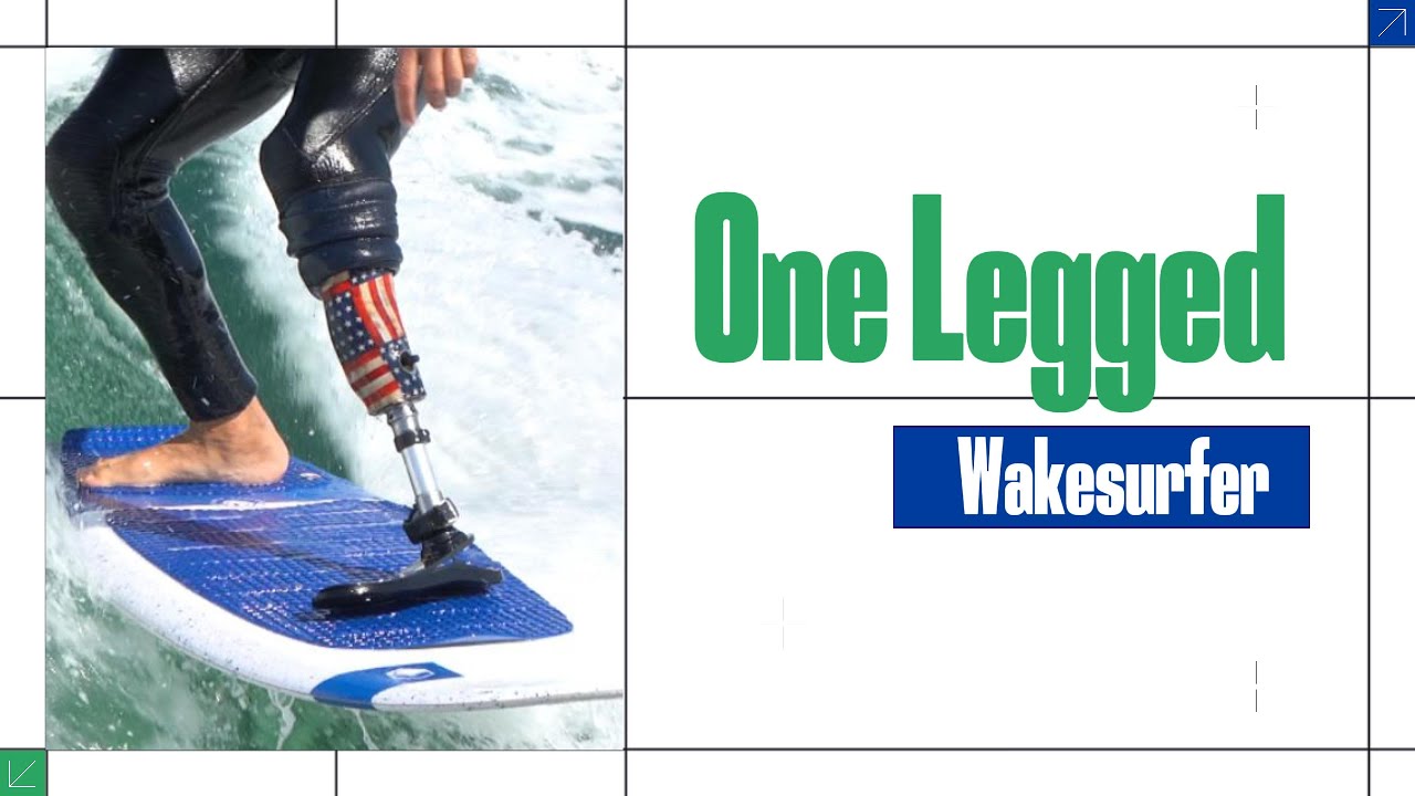 One Legged Wake Surfer - YouTube