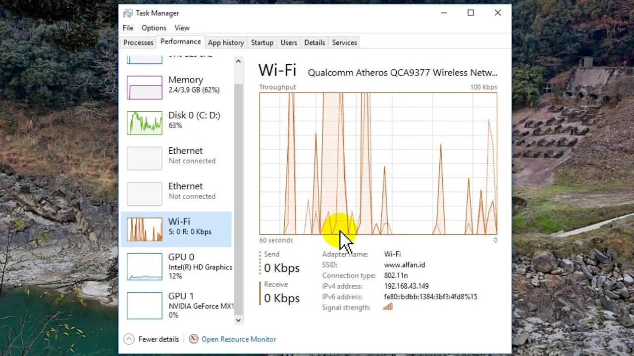 Cara CEK Kecepatan Koneksi Internet di Windows 10 - YouTube