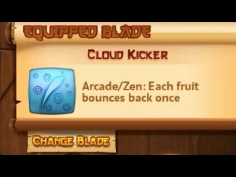 Fruit Ninja - Cloud Kicker Blade - YouTube