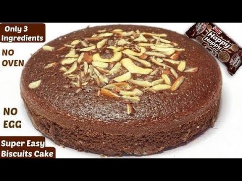 Happy happy Biscuit cake in kadai Recipe /No egg No backing powder ,no ...