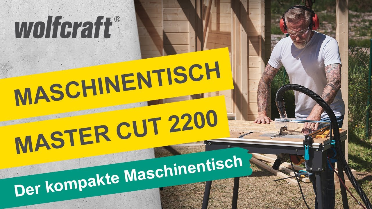 MASTER cut 2200: Der kompakte Maschinentisch | wolfcraft - YouTube