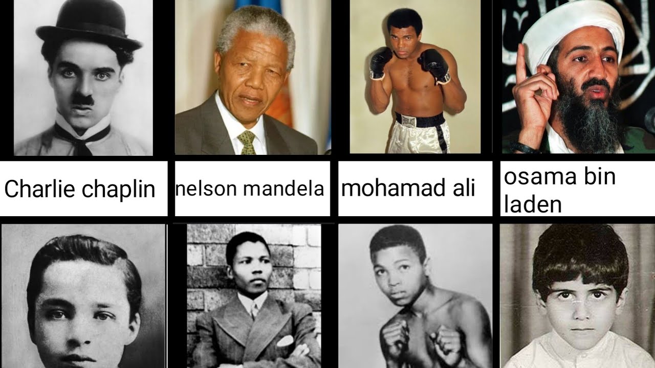 comparison: childhood of famous people - YouTube