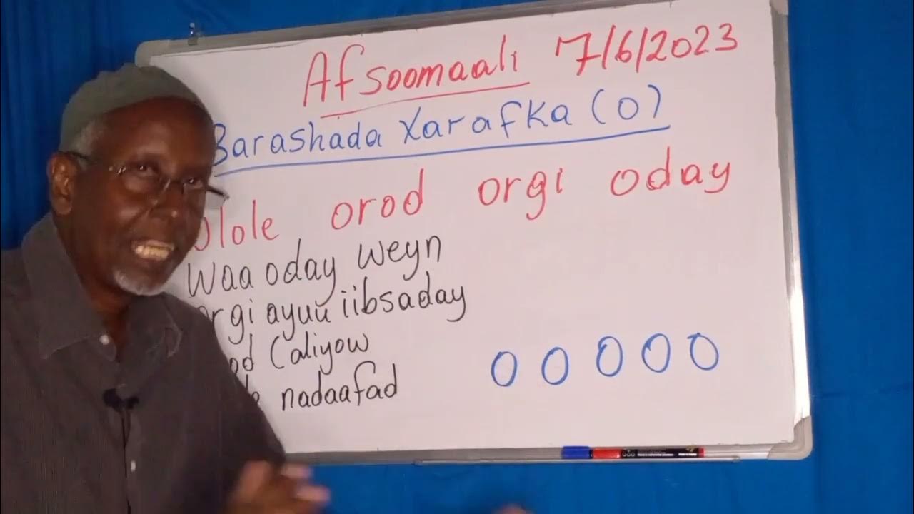 Af soomaali:Barashada xarafka (o). - YouTube