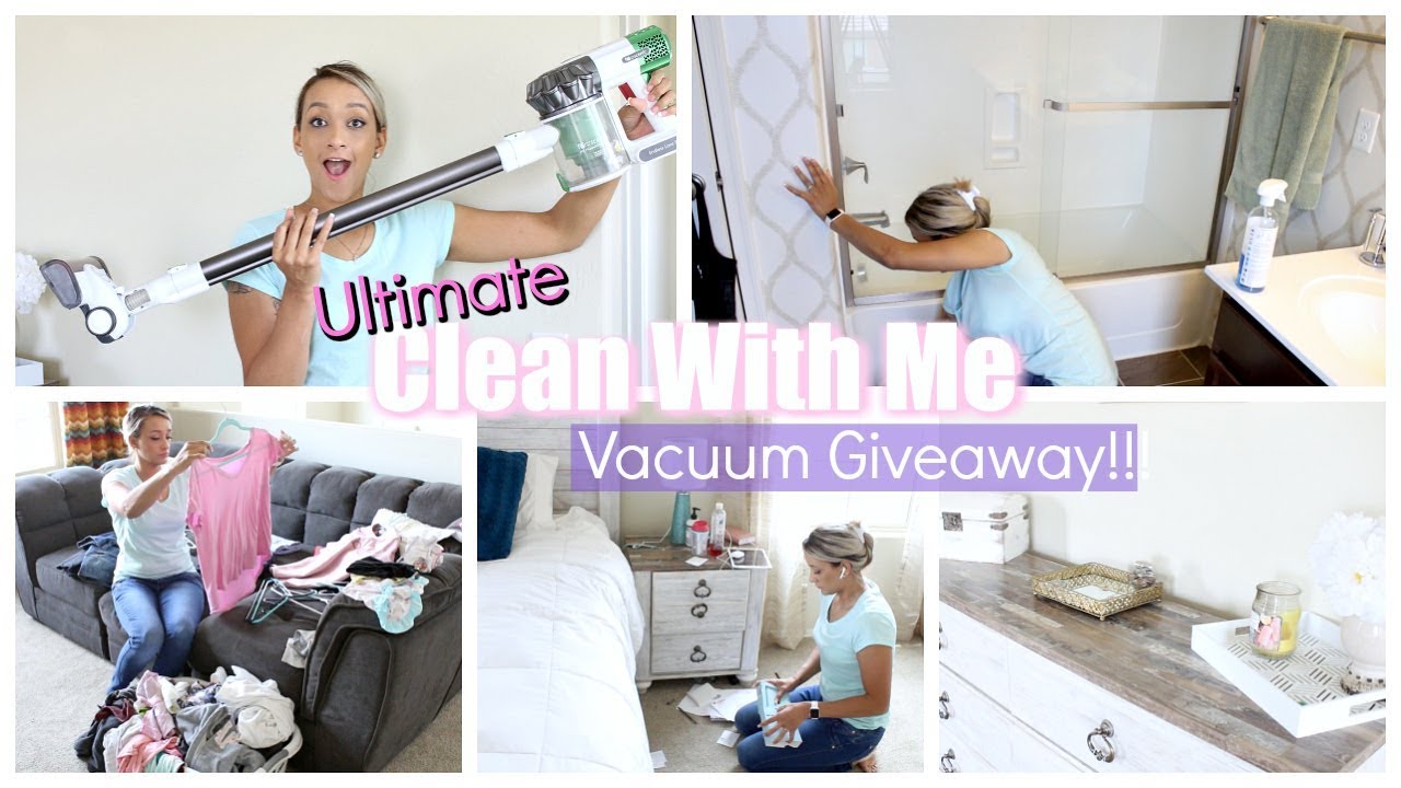 ULTIMATE CLEAN WITH ME AND HUGE VACUUM INTERNATIONAL GIVEAWAY - YouTube