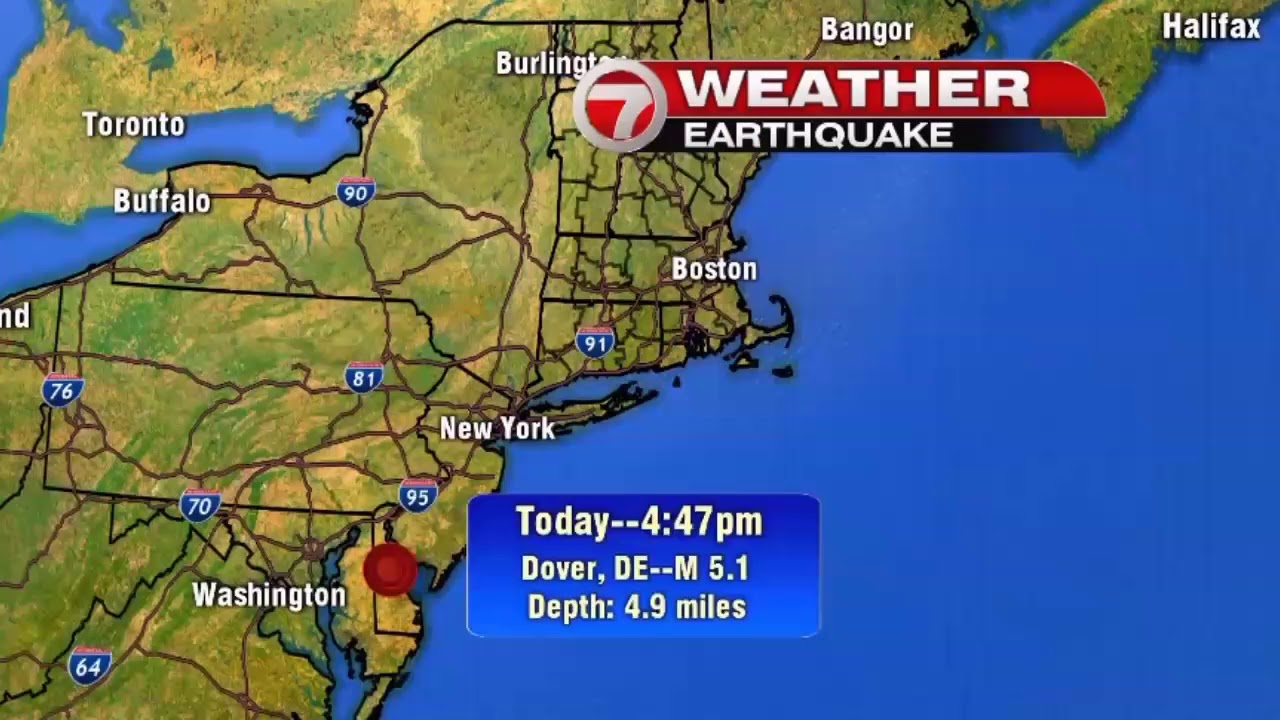Delaware Hit By Strong 5.1M Earthquake sismo en New York de magnitud4,4 ...