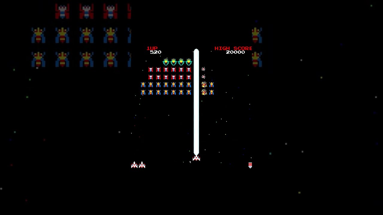 What if Galaga had ”Laser”?(もしギャラガに「レーザー」があったら？) - YouTube