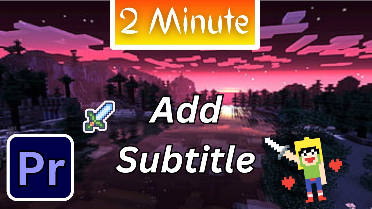 How to create Gaming Subtitles in Premiere Pro Fast Tutorial # ...