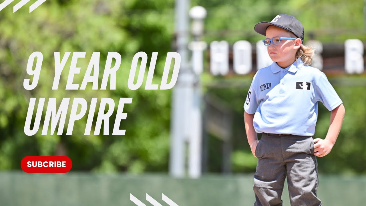 Can you believe it?!! A 9 Year Old Kid Umpire! - YouTube
